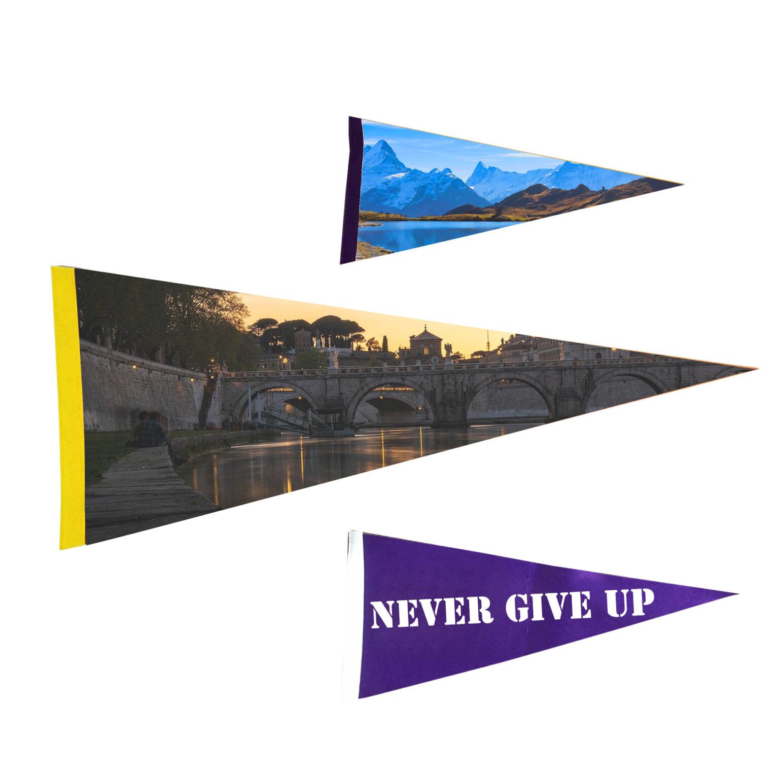 8″ x 18″ Soft Felt Pennant - usdesignpromos