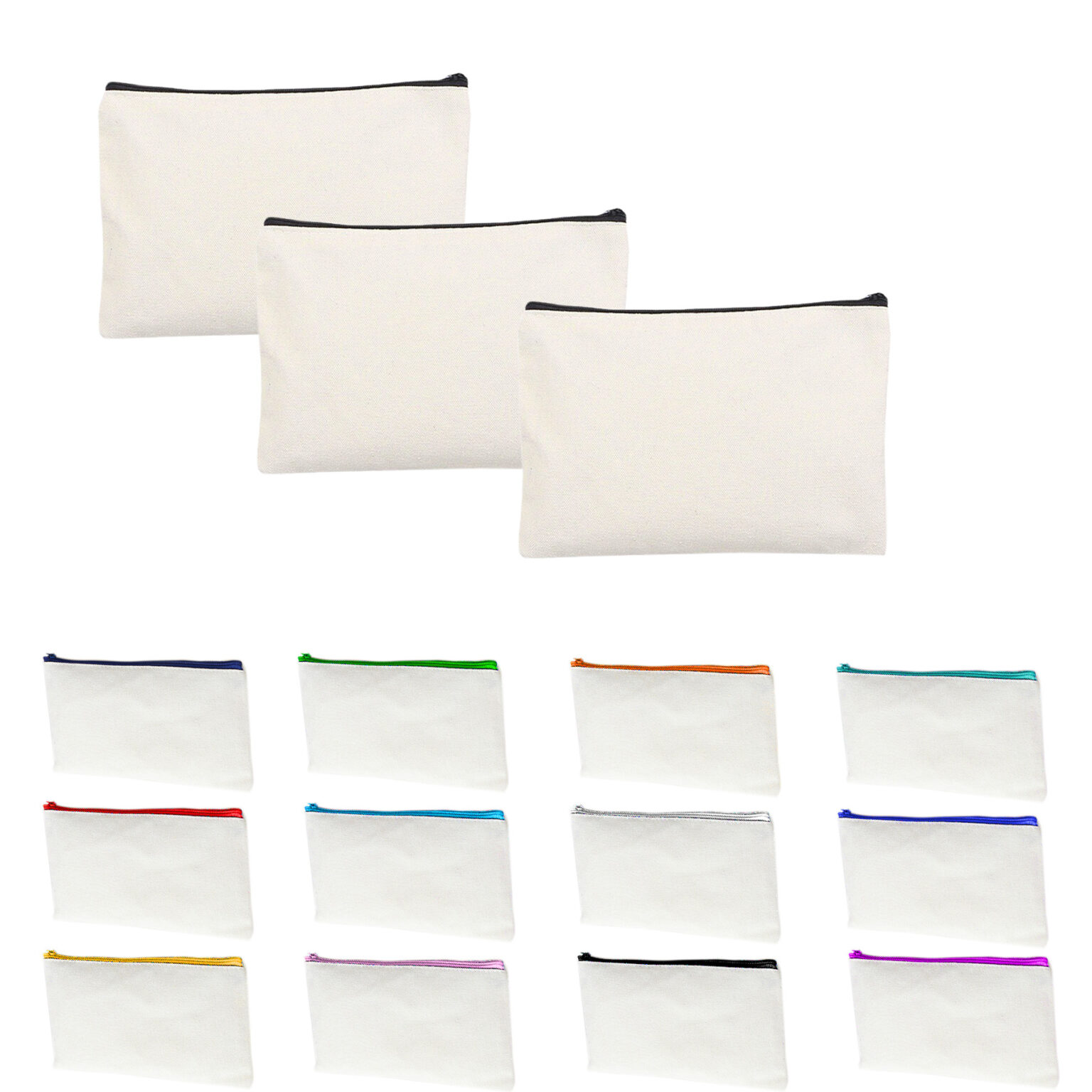Canvas Zipper Pouch - usdesignpromos